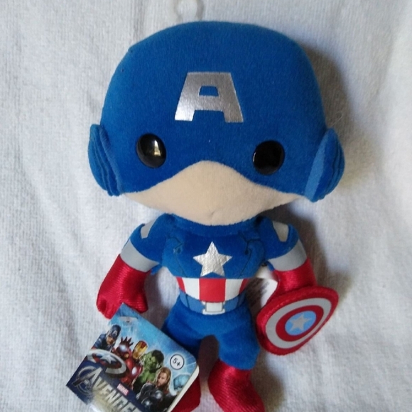 Funko | Toys | Funko Marvel Plushies Doll 21 Yr Captain America 8 New ...